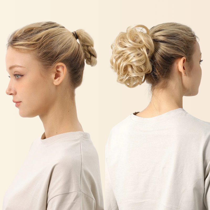 Effortless Boho Messy Bun Hairstyle with Ease| Juvabun Hair Extension