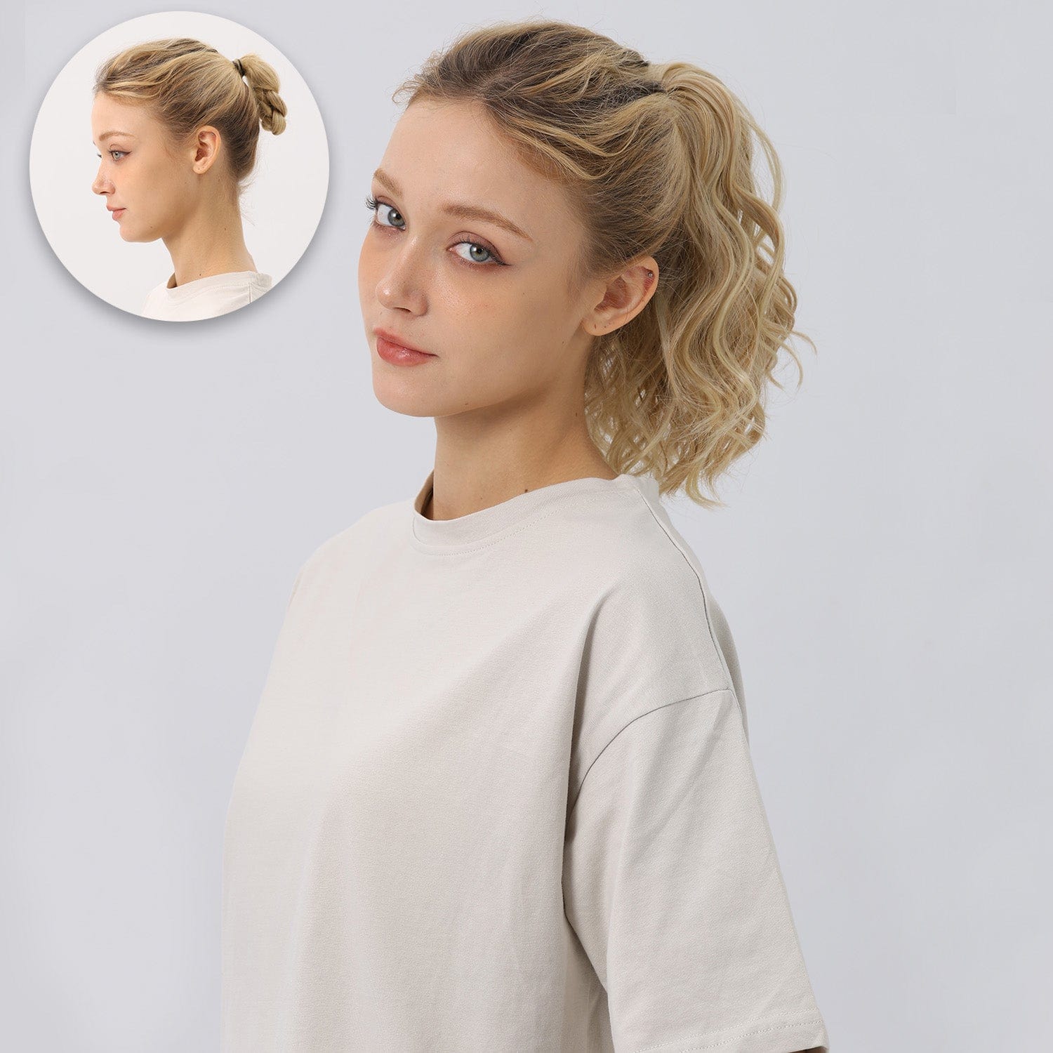 Stunning Claw Clip Beach Waves Ponytail| Juvabun Hair Extensions – JuvaBun