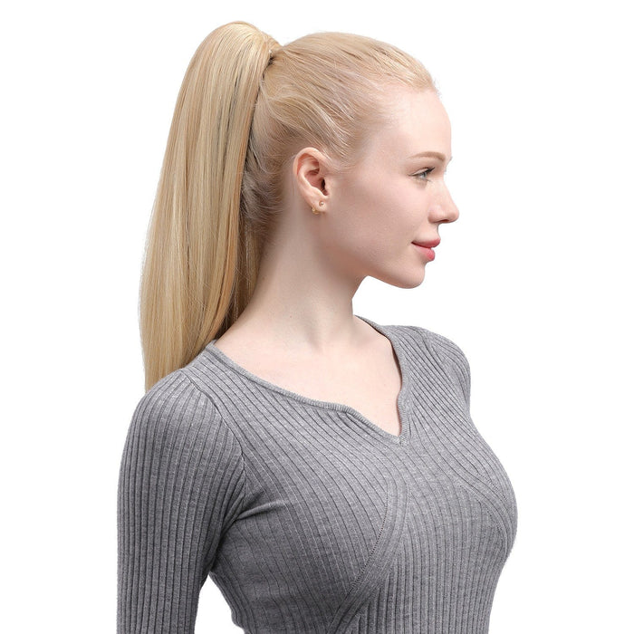 Glam w/Claw Clip Straight Ponytail Extension 17|Juvabun Hair Extension